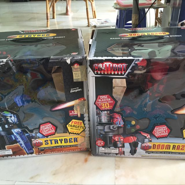 COMBAT CREATURES RADIO CONTROLLED BLASTING ROBOTS, Hobbies & Toys, Toys ...