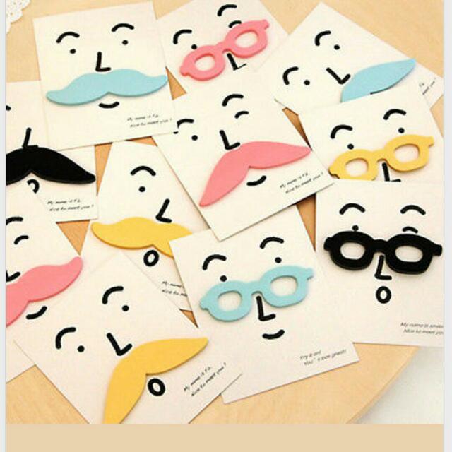 Cute Black Moustache Post It Note, Hobbies & Toys, Stationery & Craft ...