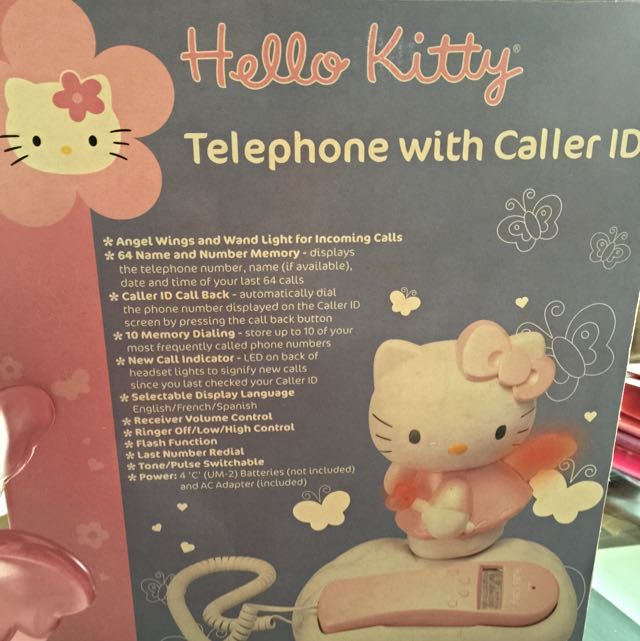 BRAND NEW Hello Kitty Telephone With Caller ID, Electronics on Carousell