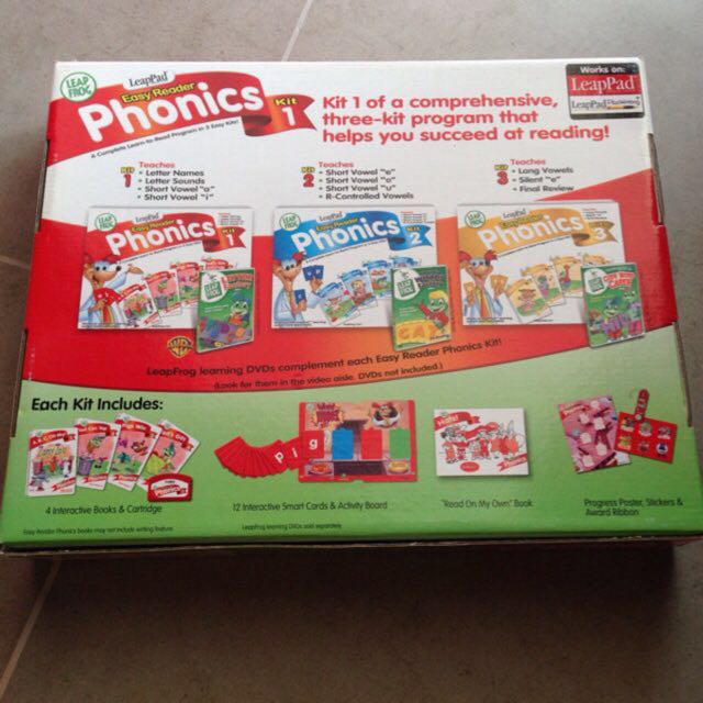 Leapfrog LeapPad Easy Reader Phonics Kit 1, Hobbies & Toys, Books ...