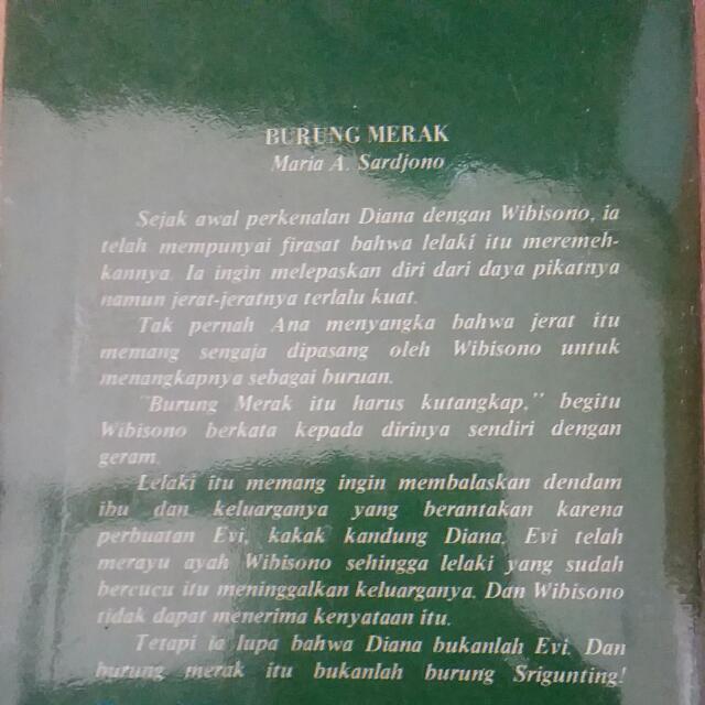 Maria Sardjono Burung Merak, Hobbies & Toys, Books & Magazines, Fiction ...