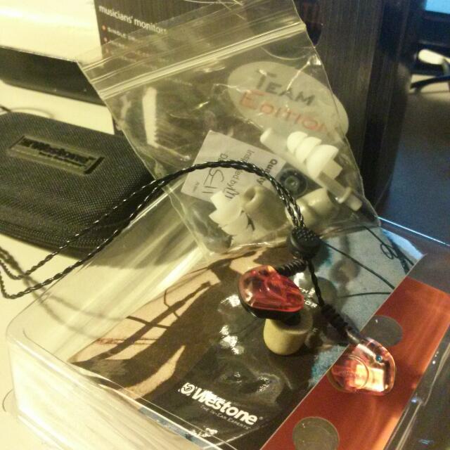 Westone UM1 Team Edition Orange IEM, Audio, Earphones on Carousell
