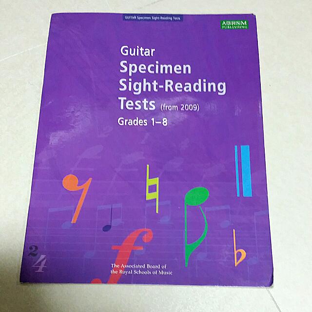 ABRSM Guitar Specimen Sight Reading Tests Grades 1-8, Hobbies & Toys ...