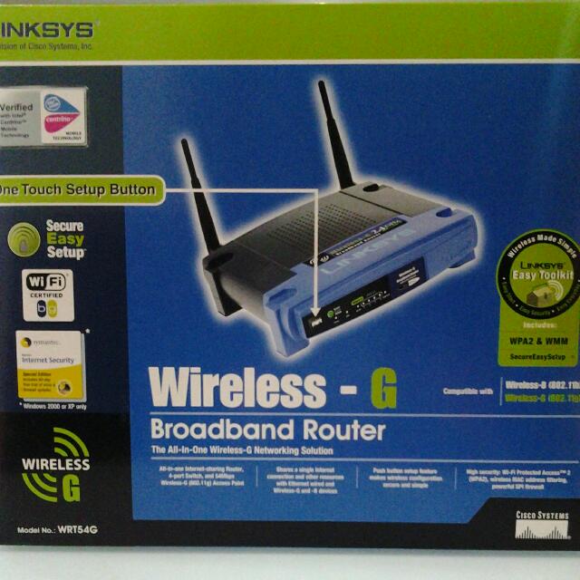Linksys Wireless G Broadband Router, Everything Else on Carousell