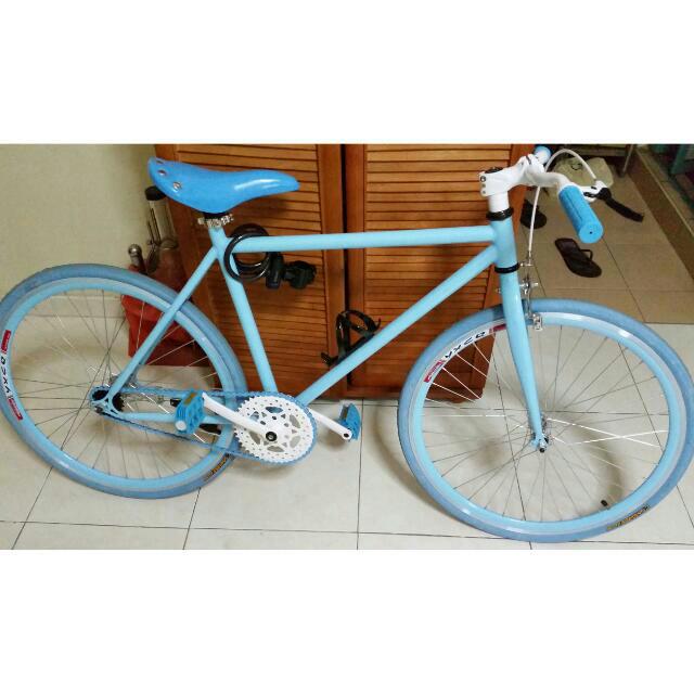 Sky Blue Fixie Bike!!, Sports Equipment, Bicycles & Parts, Bicycles on ...
