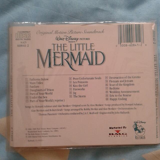 Little Mermaid Disney Classic OST Soundtrack *not VCD DVD video ...