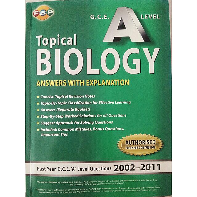 Topical A-Level Bio TYS, Hobbies & Toys, Books & Magazines, Textbooks ...