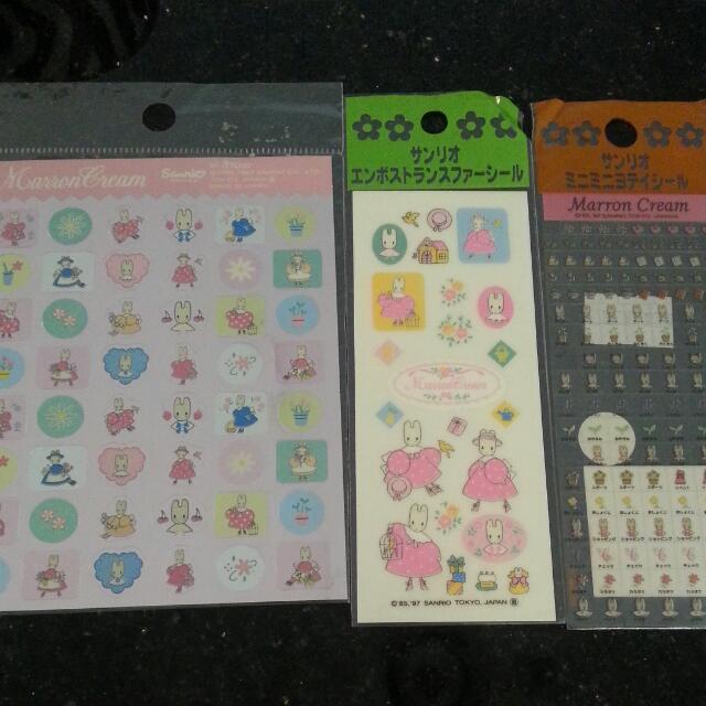 New Marron Cream Stickers, Hobbies & Toys, Stationery & Craft ...
