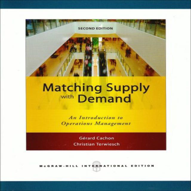 Matching Supply With Demand: An Introduction To Operations Management, Hobbies & Toys, Books ...