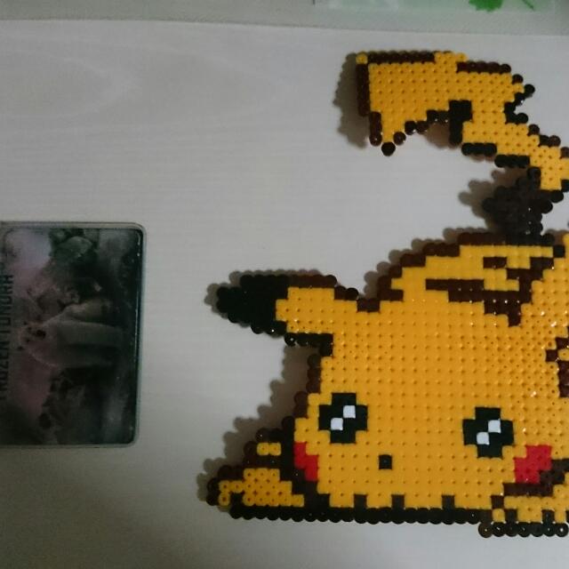 Pyssla Beads - Pikachu, Hobbies & Toys, Stationery & Craft, Craft ...