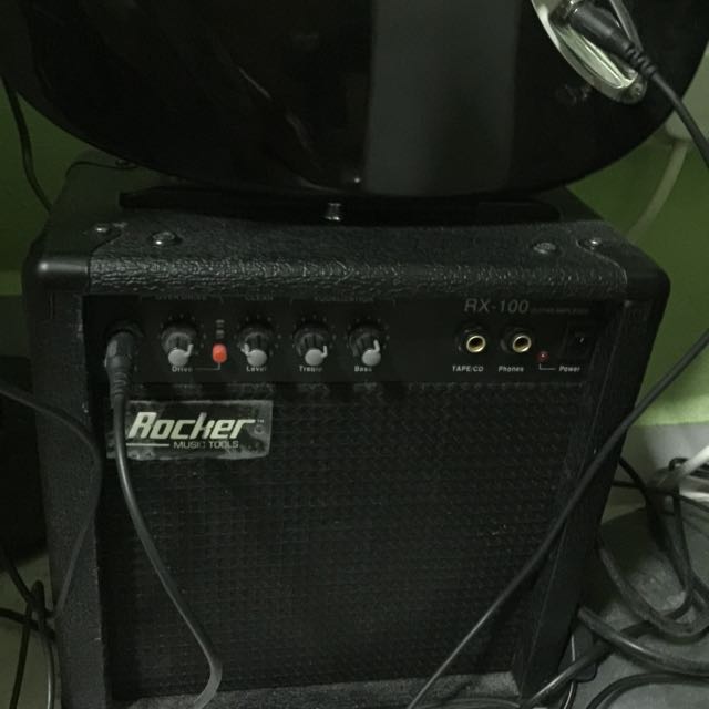 Rockers Brand Electric Guitar With Amp, Hobbies & Toys, Music & Media ...