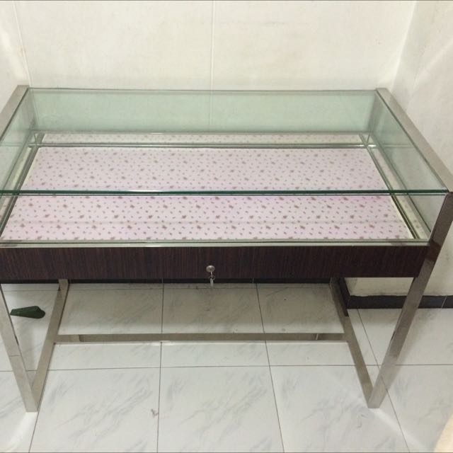 Glass Showcase Table, Furniture & Home Living, Furniture, Tables & Sets ...