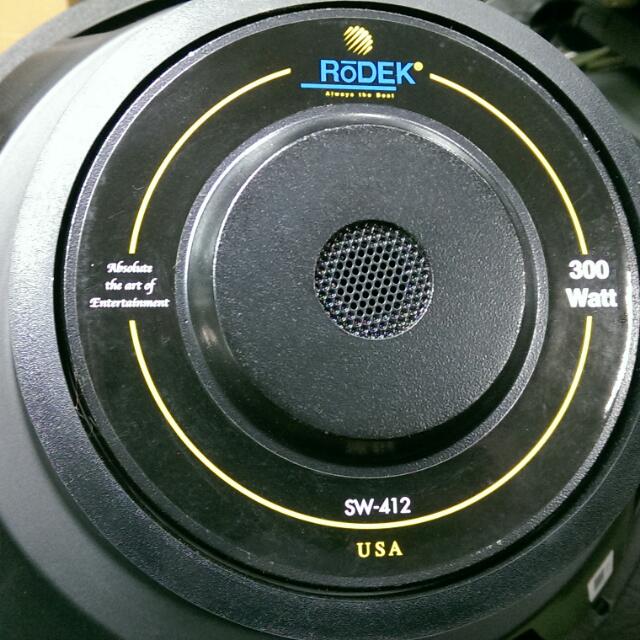 Rodek 12" Woofer SW-412, Cars on Carousell