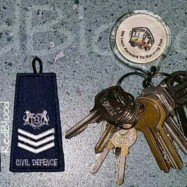 SCDF Rank Keychains, Hobbies & Toys, Stationery & Craft, Stationery ...