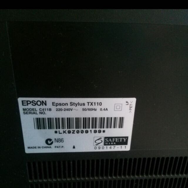 Used Epson Stylus TX110 Printer, Computers & Tech, Parts & Accessories ...