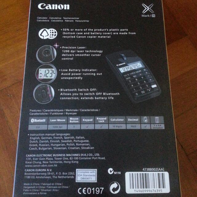 Canon 3 in 1 Wireless Bluetooth Mouse, Computers & Tech, Parts ...