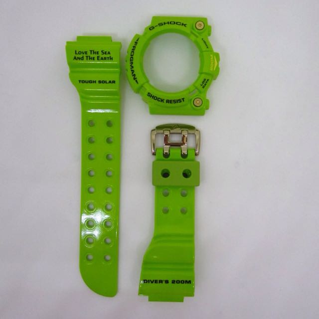 Casio GW-200F Kermit Green Frogman G-shock Band & Bezel, Everything ...