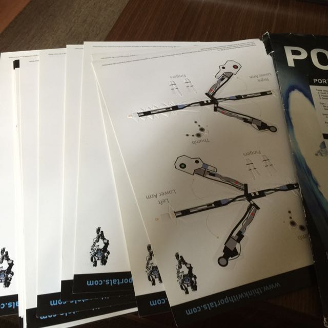 Portal 2 Limited Edition Paper Toy, Hobbies & Toys, Toys & Games on ...