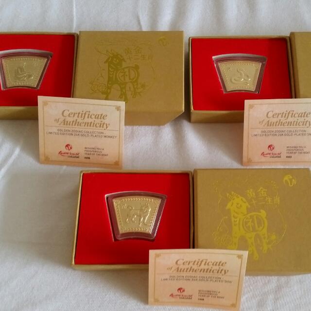 Rws Golden Zodiac Limited Edition 24k Gold Plated., Everything Else on ...