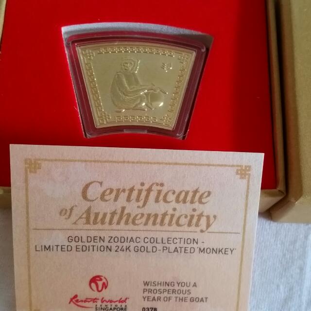 Rws Golden Zodiac Limited Edition 24k Gold Plated., Everything Else on ...
