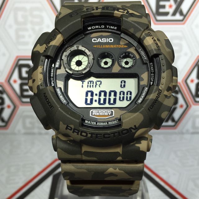 Casio G-Shock GD-120CM-5DR Brown Camo, Sports Equipment, Exercise ...