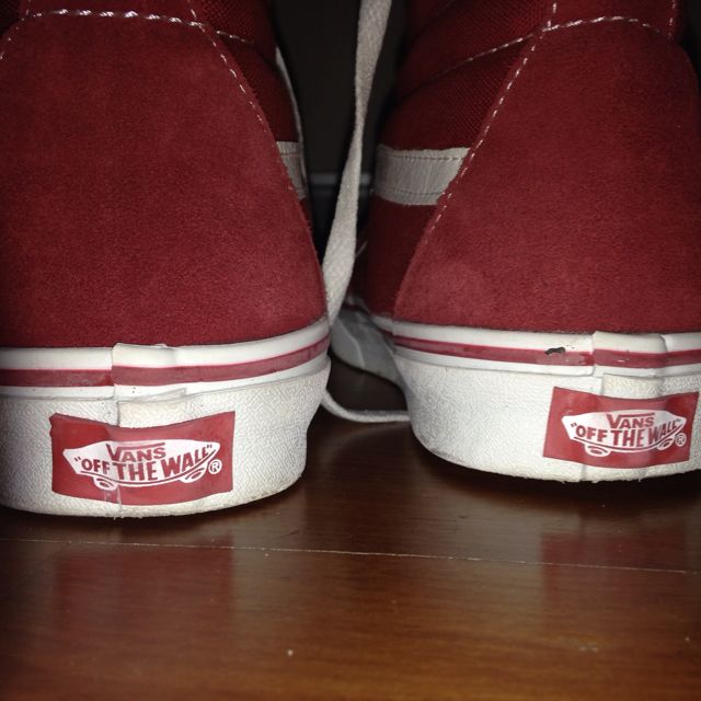 Vans Classic High cut (Red), Men's Fashion, Footwear, Sneakers on Carousell