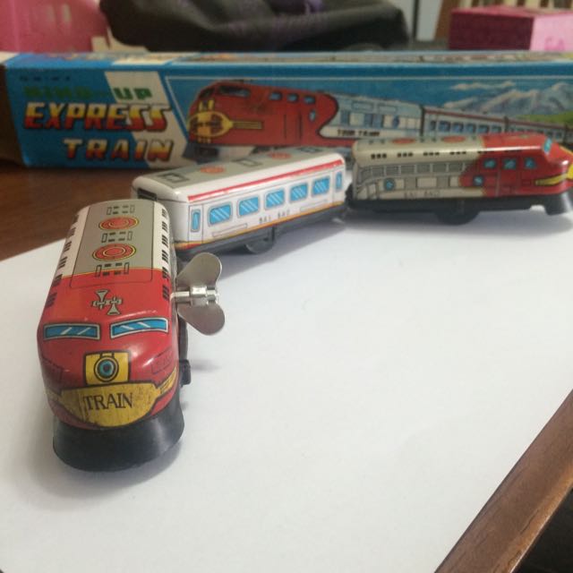 Vintage Train Set With Box, Hobbies & Toys, Toys & Games on Carousell