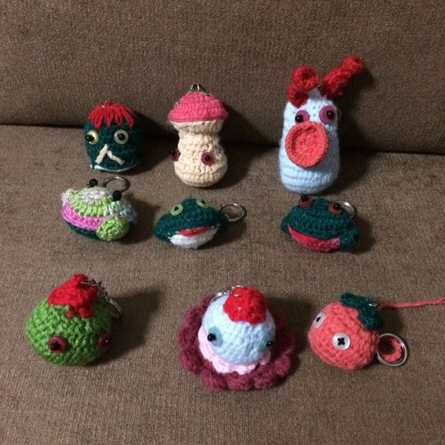 Hand Knitted Ugly Alien Keychains, Hobbies & Toys, Stationery & Craft ...