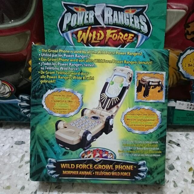 Power Rangers Wild Force Action Playset Plus Growl Phone Morpher With ...