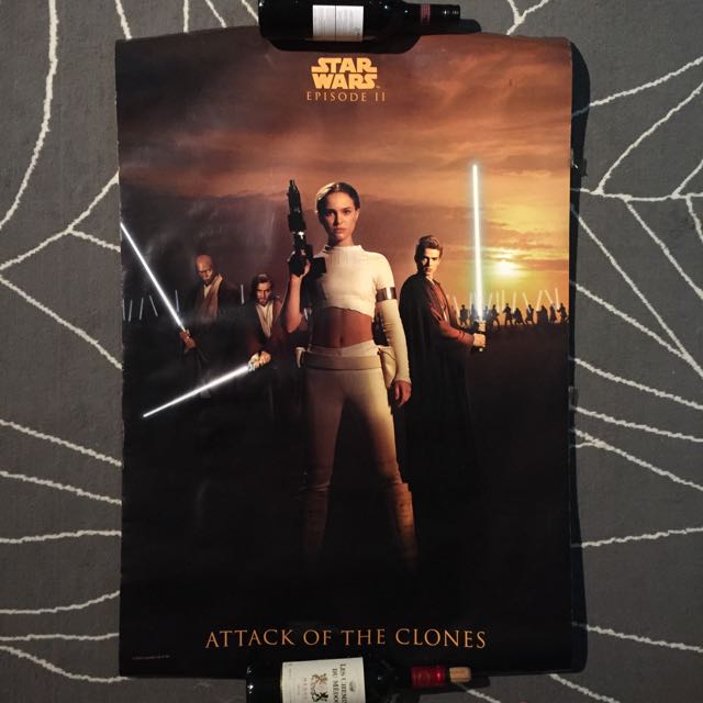 Star Wars Episode II AOTC Movie Teaser Posters, Hobbies & Toys, Toys ...