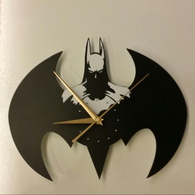 Batman Wall Clock, Furniture & Home Living, Home Decor, Clocks on Carousell