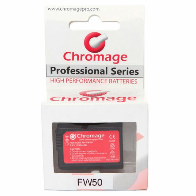 Chromage FW-50 Battery for Sony Cameras, Photography, Cameras on Carousell
