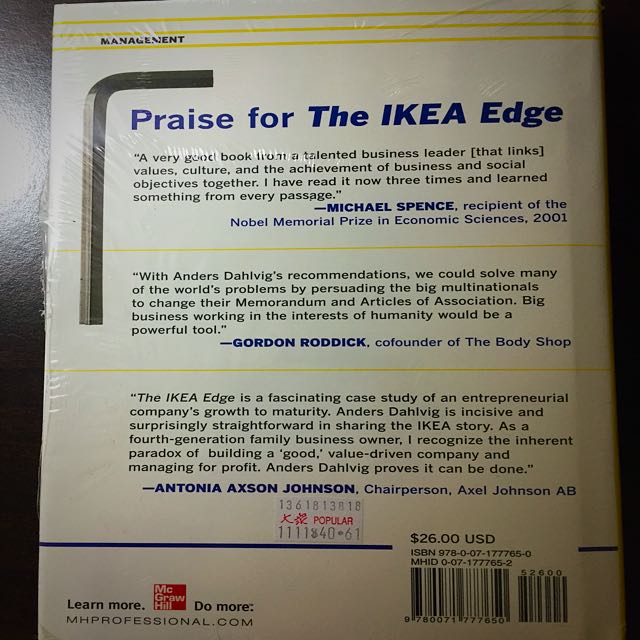 The IKEA Edge by former CEO Of IKEA, Hobbies & Toys, Books & Magazines ...