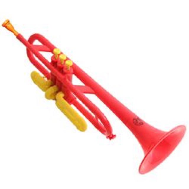 Tiger Plastic trumpet - Red, Hobbies & Toys, Music & Media, Musical ...