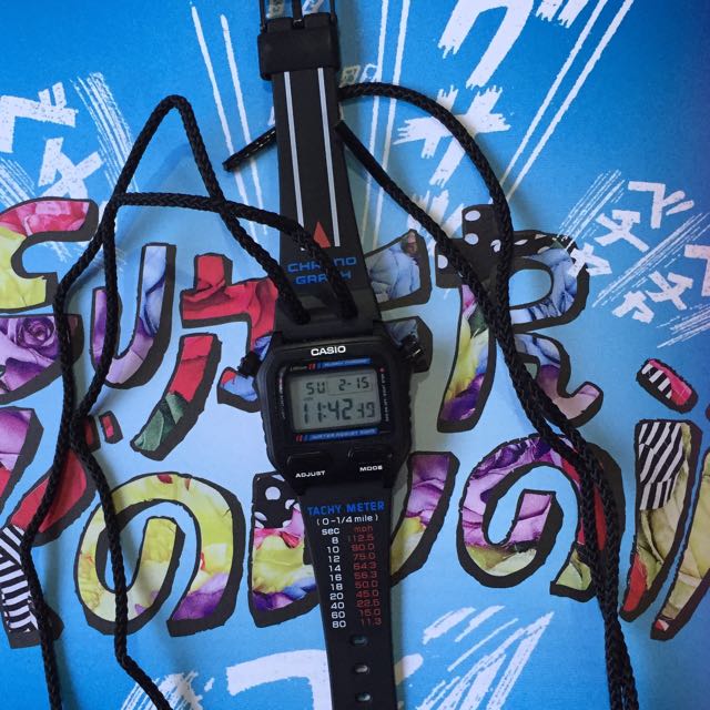 New 1990s Retro CASIO Chronograph Wrist/Neck with lariat SW-200 watch ...