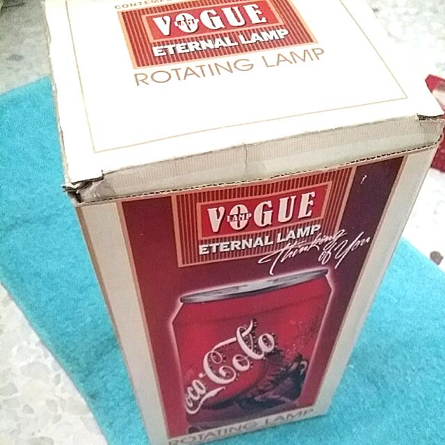 Coca Cola Vogue Vintage Rotating Lamp, Hobbies & Toys, Memorabilia ...