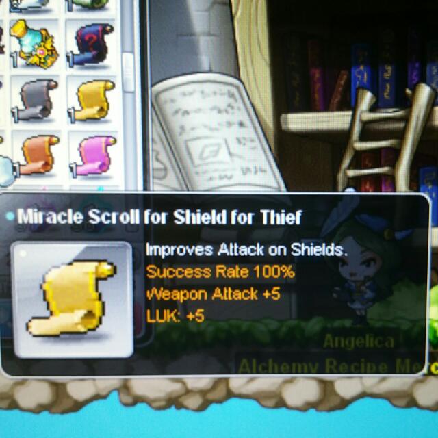 Miracle Scroll Shield For Thief Maplestory Aquila , Hobbies & Toys ...