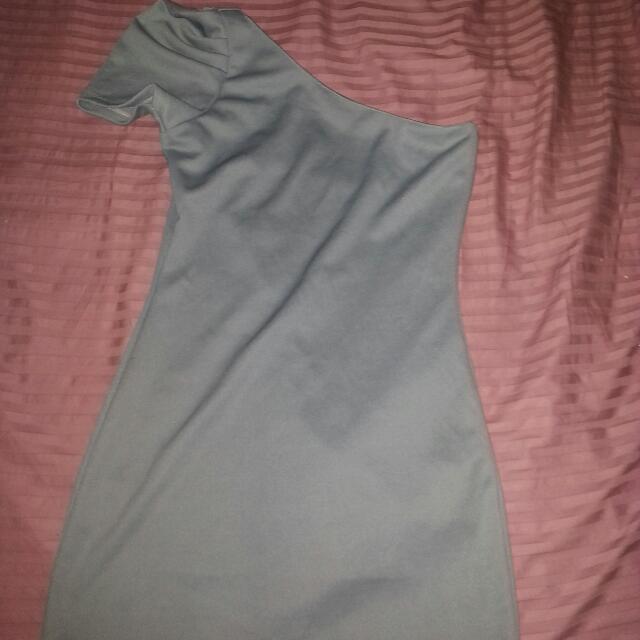 Pre Love - Grey Toga Dress, Women's Fashion, Tops, Sleeveless on Carousell