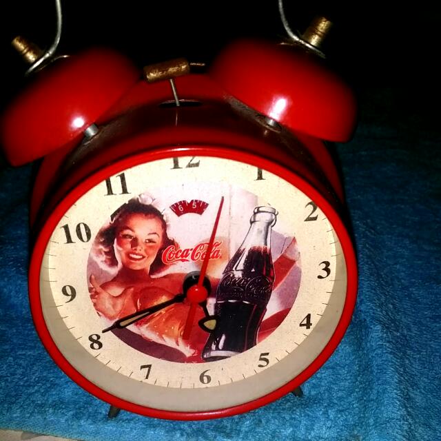Vintage Coca Cola Standing Alarm Clock, Hobbies & Toys, Memorabilia ...