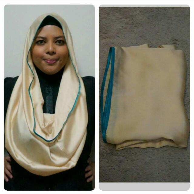 Satin Snood By Maya H., Women's Fashion, Dresses & Sets, Traditional ...