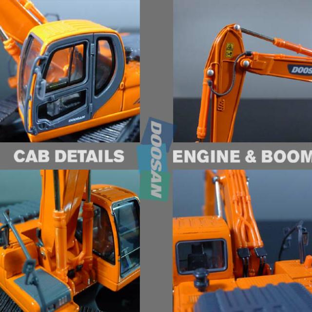 1:40 Scale Doosan DX225LCA Crawler Excavator Diecast Construction Model ...