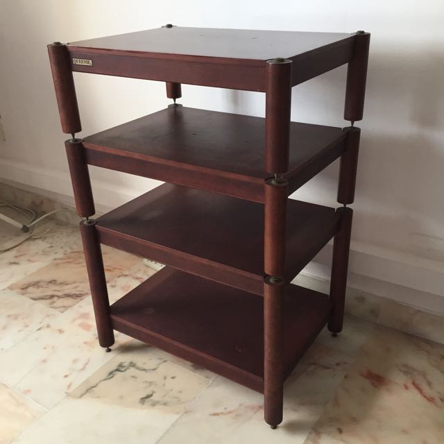(Reserved) Audiophile 4-tier Wooden Hi-fi Rack From Queenie, Furniture ...