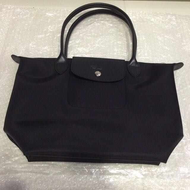 Authentic Longchamp Planetes Medium Long Handle Black MLH, Luxury on ...
