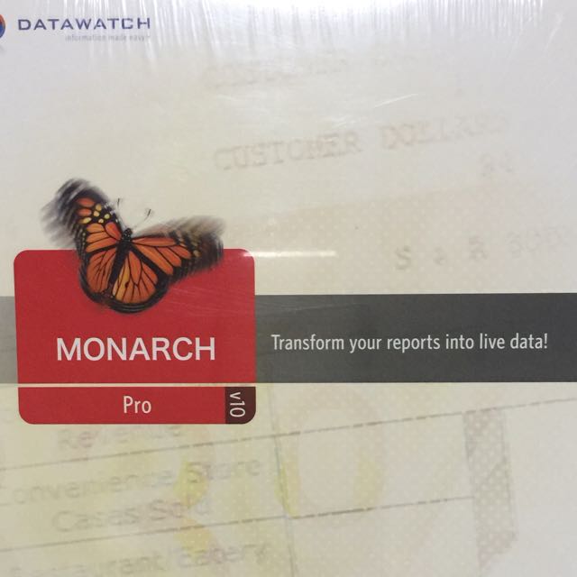 Monarch Pro Full V10 - Modeler Software By Datawatch New Box CD, Everything Else on Carousell