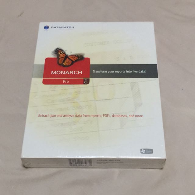 Monarch Pro Full V10 - Modeler Software By Datawatch New Box CD, Everything Else on Carousell