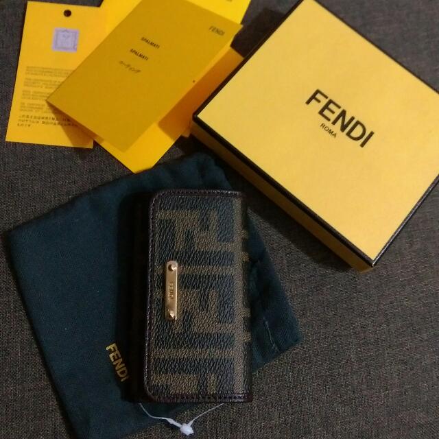 Fendi Zucca Vitello Key Pouch, Luxury on Carousell