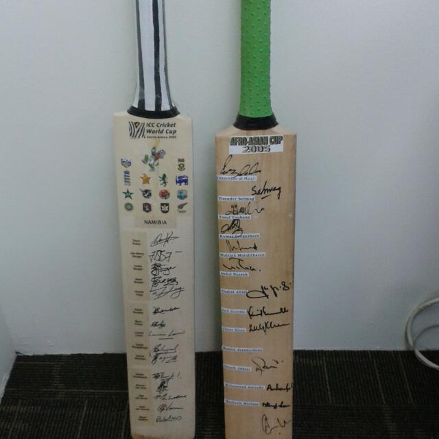 Signed Cricket Bat, Sports Equipment, Sports & Games, Racket & Ball ...