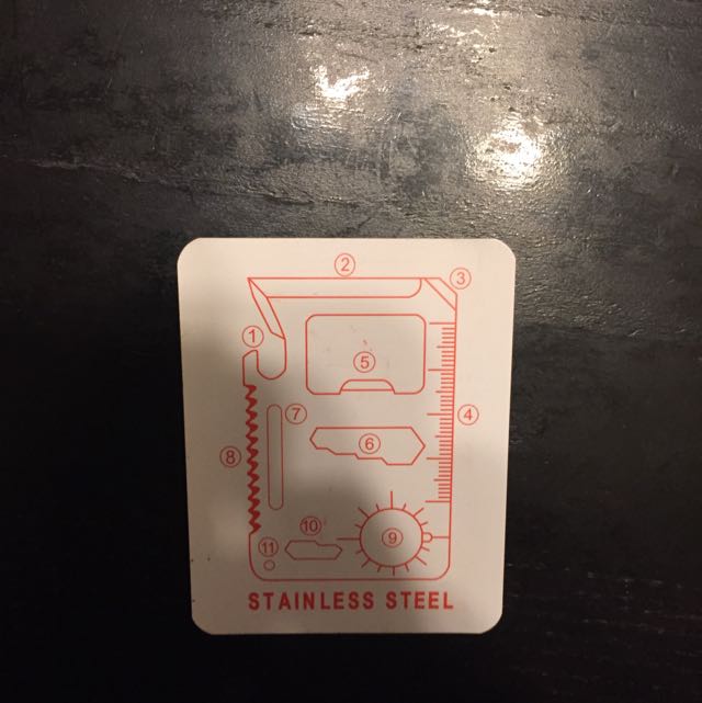 Stainless Steel Pocket Utility Card, Men's Fashion, Watches ...