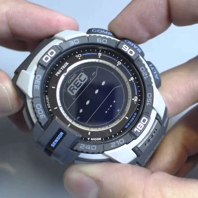 Casio PROTREK TOUGH SOLAR TRIPLE SENSOR PRG-270D-7DR, Mobile Phones & Gadgets, Wearables & Smart ...