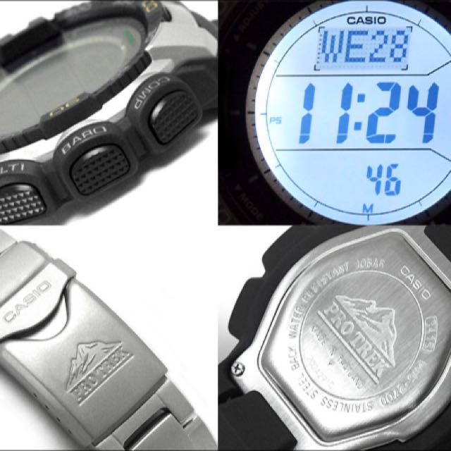 Casio PROTREK TOUGH SOLAR TRIPLE SENSOR PRG-270D-7DR, Mobile Phones & Gadgets, Wearables & Smart ...
